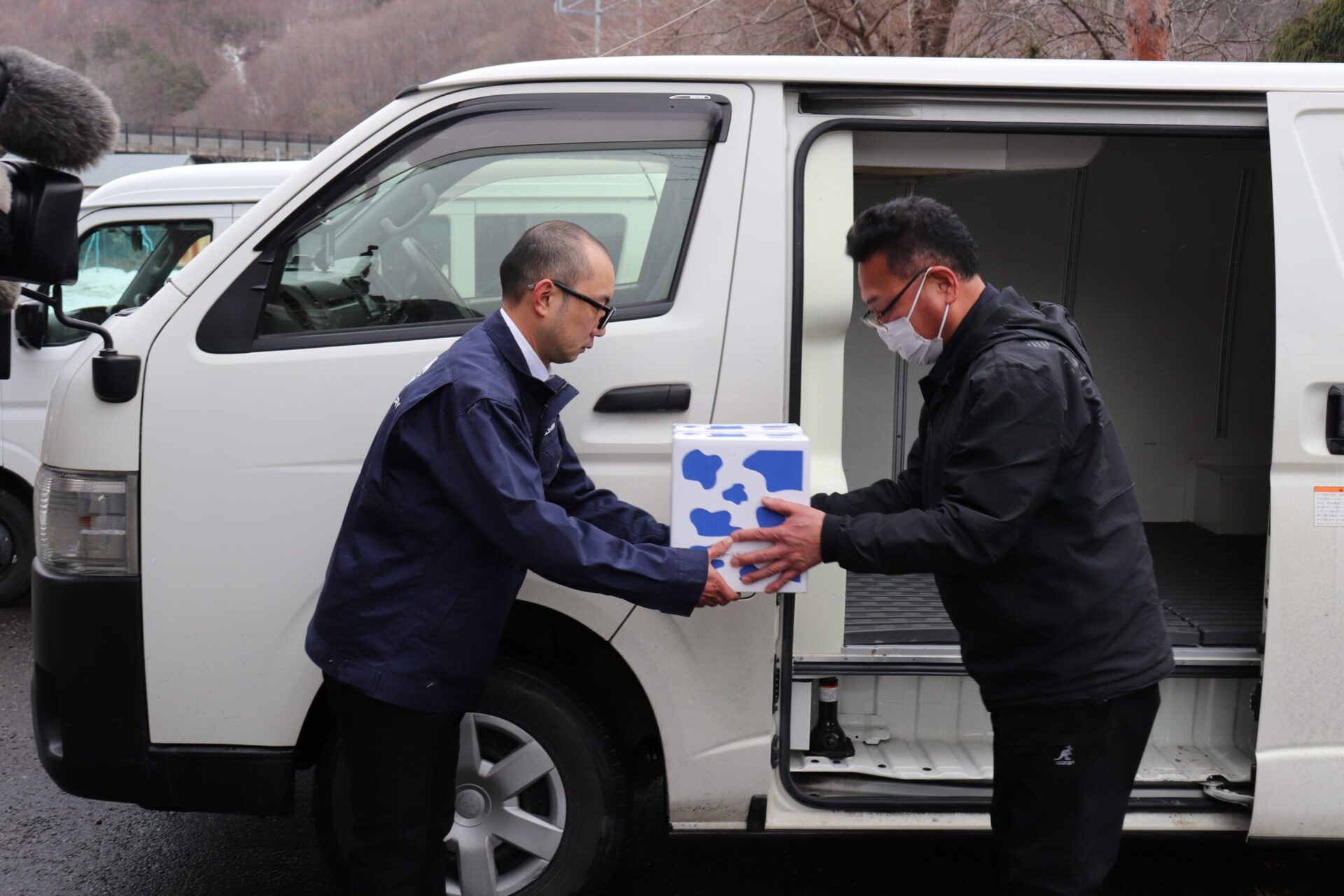 Joint delivery experiment conducted in Iwaizumi Town, Iwate Prefecture ...